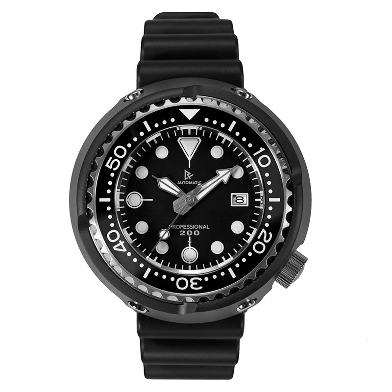 RDUNAE/RETANGULA Titanium Emperor Can Diver's Watch Automatic ...