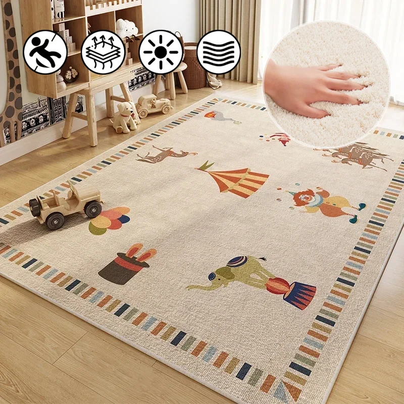 Cartoon-Design-Large-Area-Rug-for-Children-Room-Reading-Study-Play-Area ...
