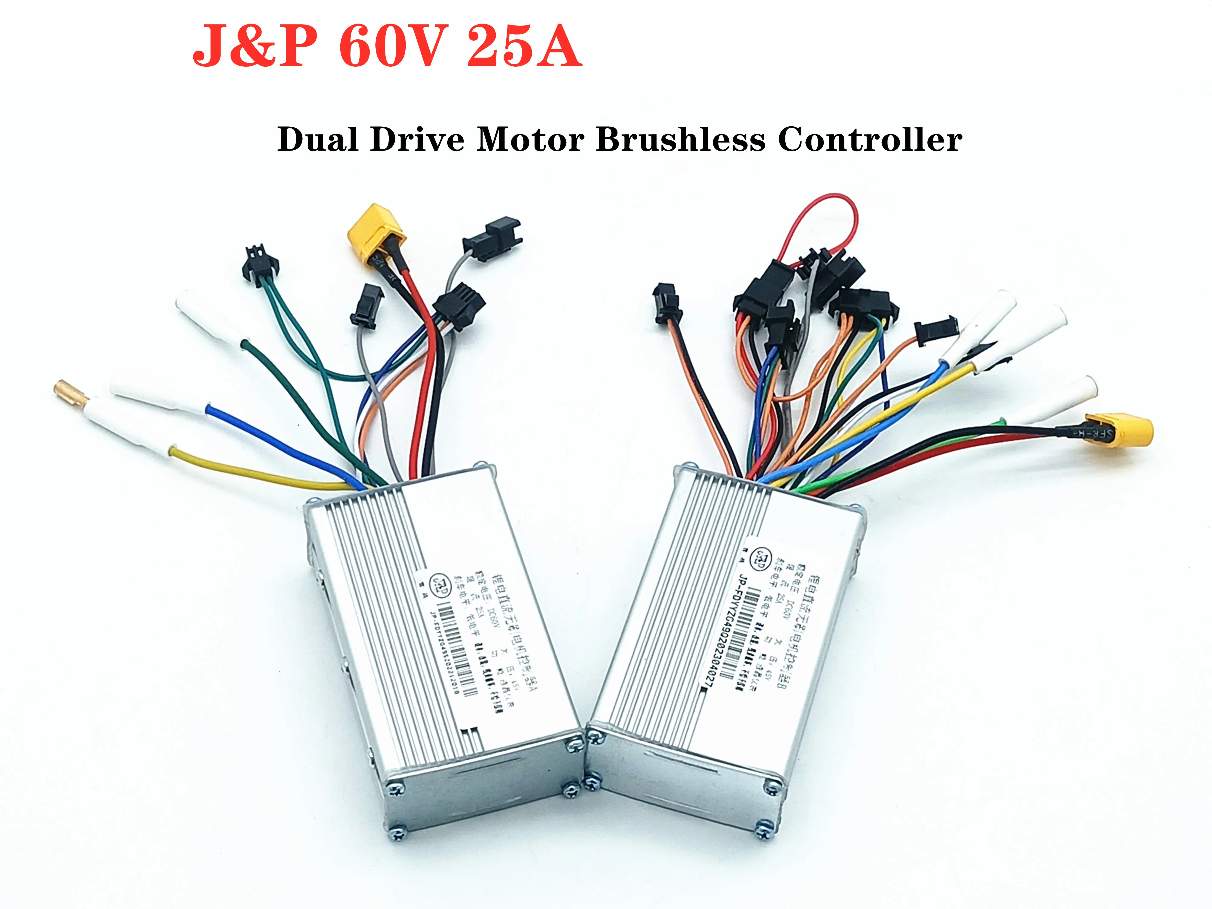 J&P 60V 25A Dual Drive Motor Brushless Controller Electric Scooter ...