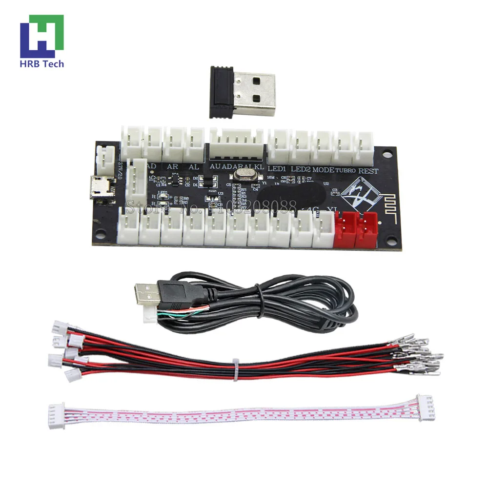 2-4G-Wireless-Zero-Delay-Joystick-Encoder-Arcade-Game-Controller-Board ...