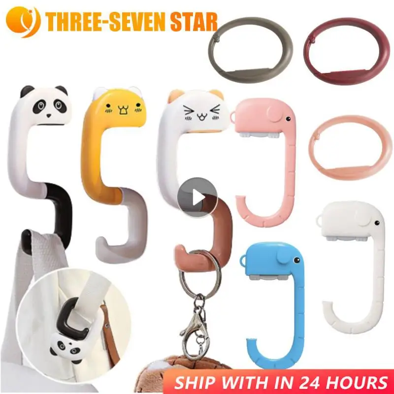 Cute-Animal-Bag-Hook-Strong-Load-bearing-Portable-Cartoon-Folding ...