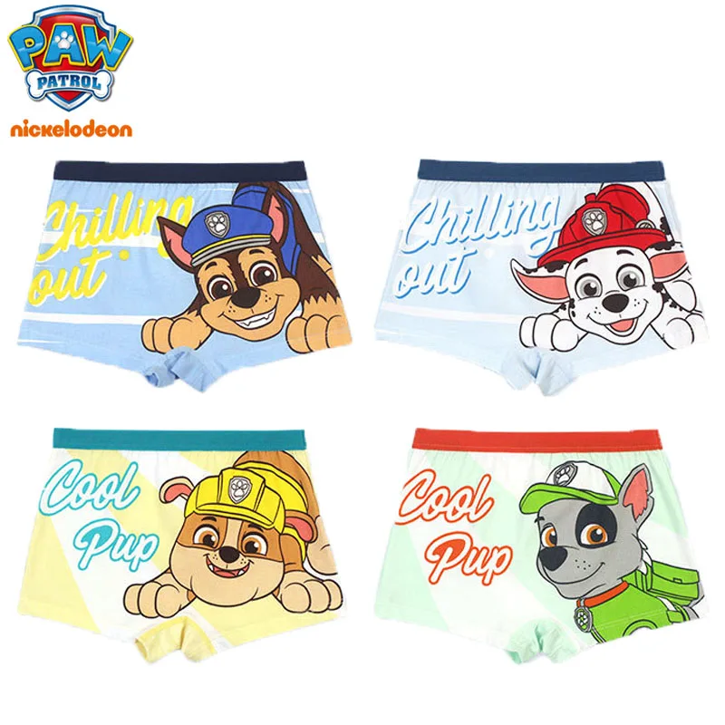 Lote de 4 bóxers de algodón 100 % auténticos de Paw Patrol ropa ...