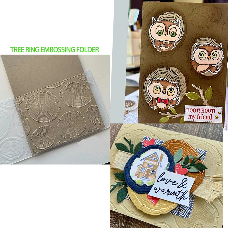 3D-Embossing-Folder-Tree-ring-Woodgrain-Wood-Tree-Hole-Interactive ...