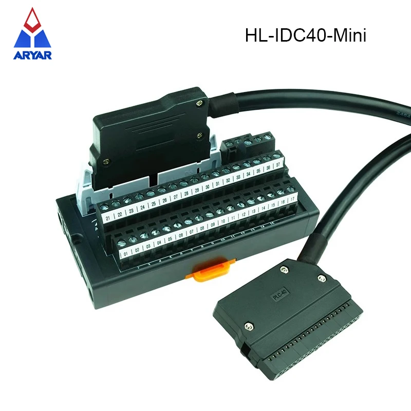 IDC40 2x20 Pins 0.1" Male Header Breakout Board, Terminal Block With IDC40 Extended Cable