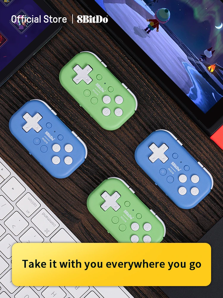8BitDo-Micro-Bluetooth-Controller-Pocket-sized-Mini-gamepad-for-Switch ...