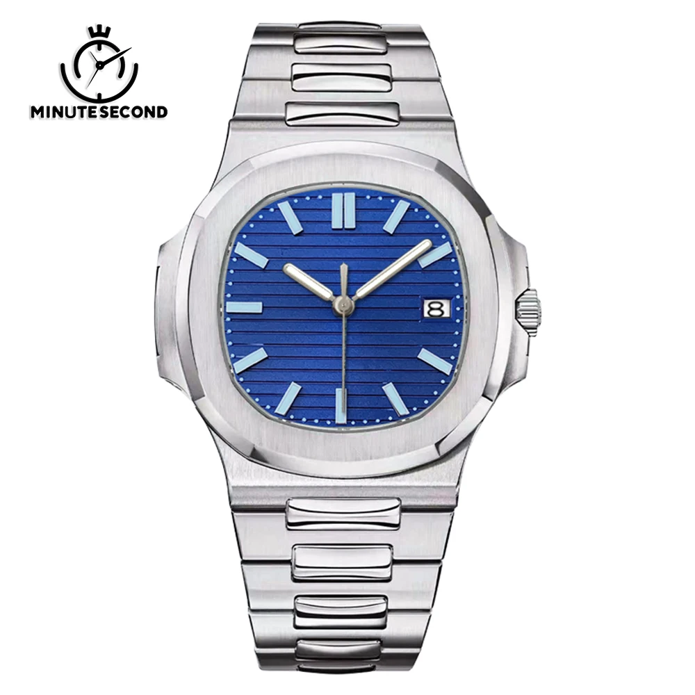 MINUTECOND-NH35-Blue-Dial-NH35-Silver-Watch-Sapphire-Crystal-NH35 ...