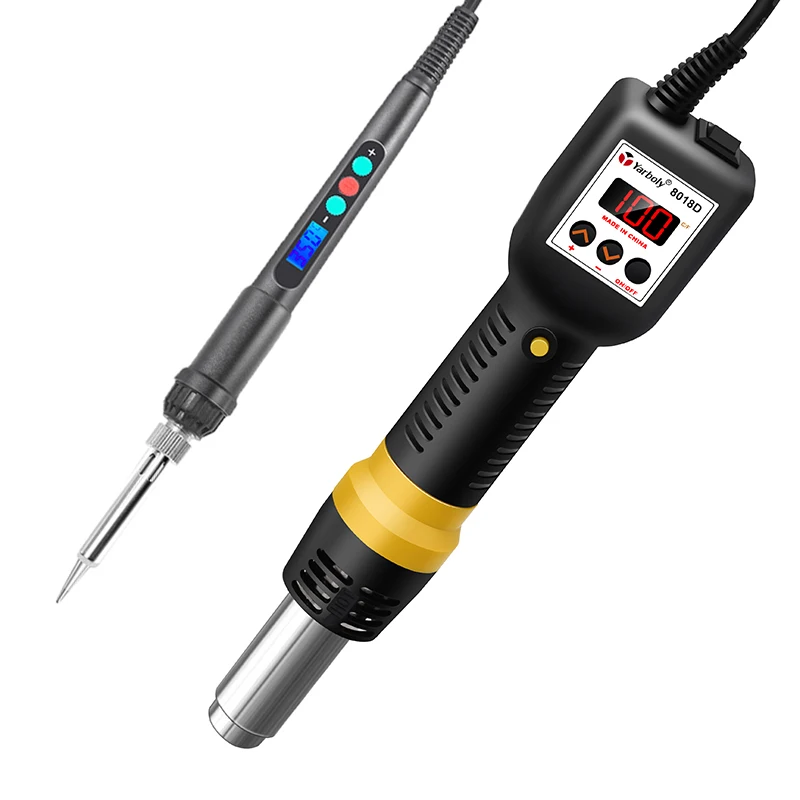 Micro-Heat-Gun-8018D-Rework-Soldering-Station-LCD-Digital-Hair-Dryer ...