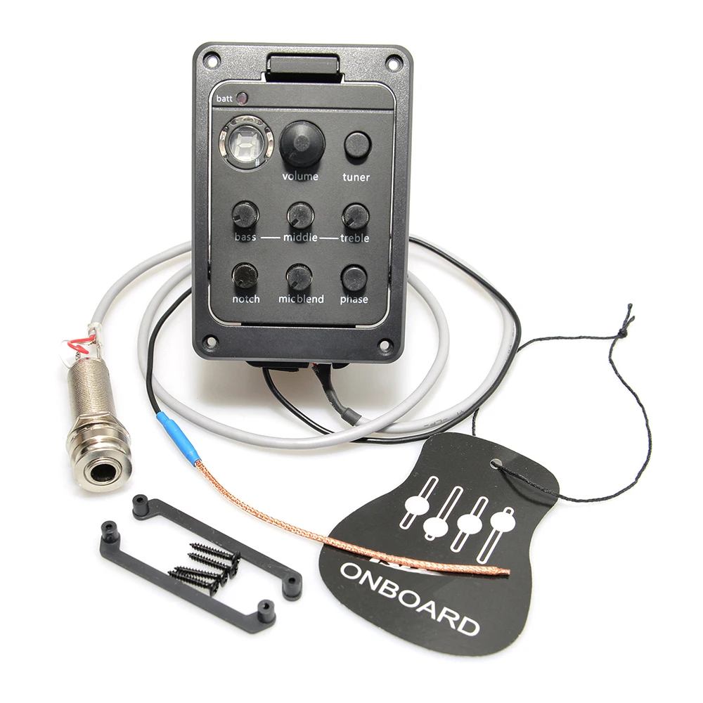 Presys-301-4-Band-Acoustic-Guitar-Pickup-with-Tuner-Mic-Blend-Preamp-EQ ...