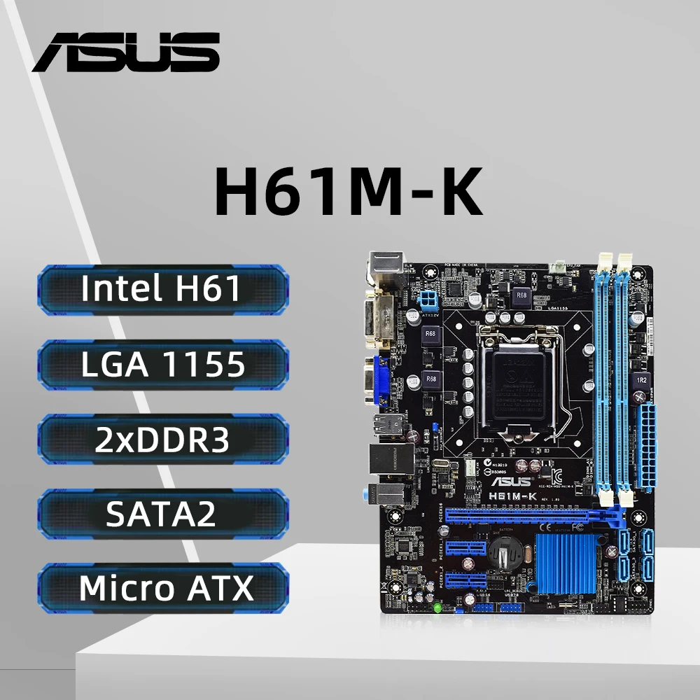 ASUS-placa-base-H61-LGA-1155-compatible-con-i7-3770K-2600S-i5-3570K ...