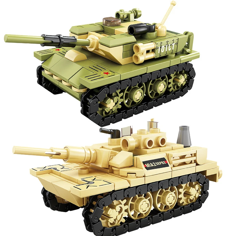 Military-WW2-99A-Army-Main-Battle-Tank-Building-Blocks-Tiger-Tank ...
