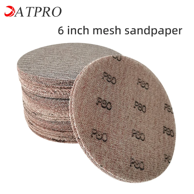 Auto-seco-polimento-malha-lixa-rodada-flocagem-lixar-disco-auto-adesivo ...