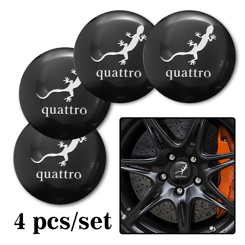 4Pcs-Car-Wheel-Hub-Center-Cap-Metal-Emblem-Stickers-For-Audi-Sline-A1 ...