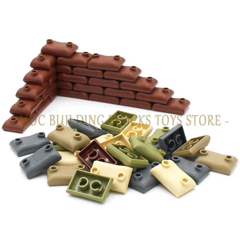 MOC-Military-Scene-Earthbags-Building-Brick-Block-Creativity-DIY ...