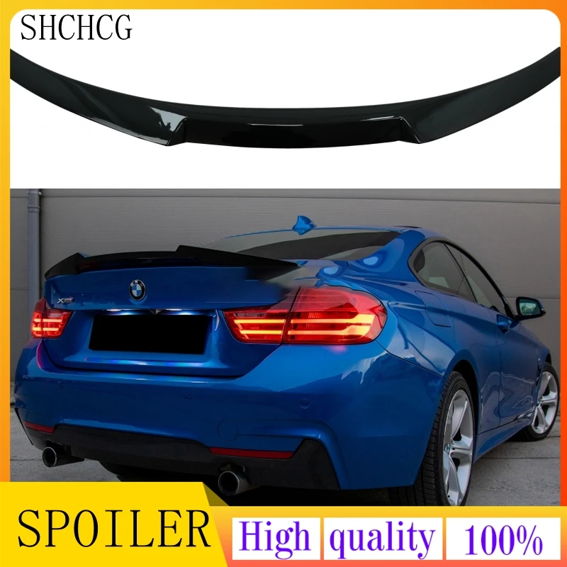 ABS Plastic M4 Style ABS Rear Roof Spoiler Trunk Lip Wing For BMW F32 4 ...