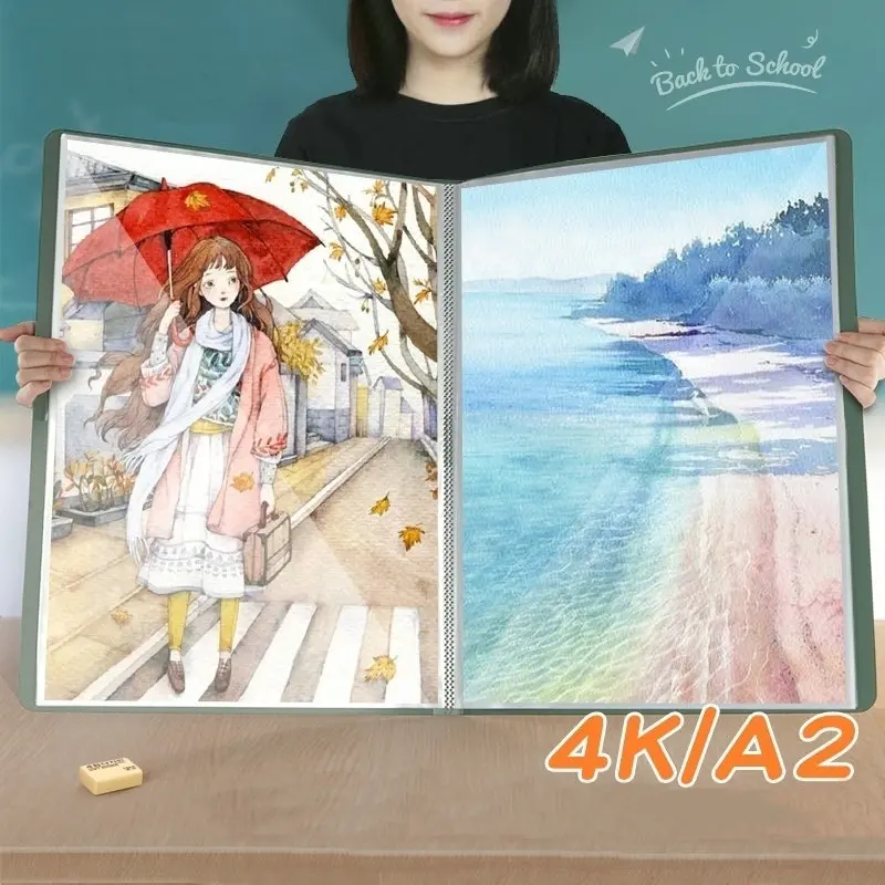 20-30-Pocket-File-Folder-A2-Paper-Organizer-Display-Book-Transparent ...