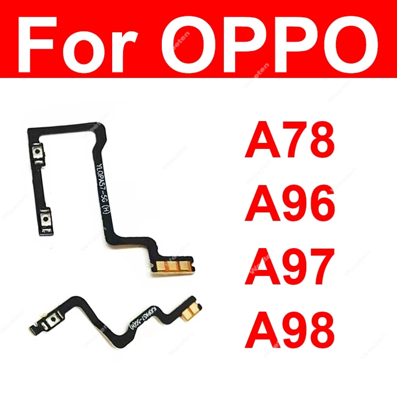 Power Volume Flex Ribbon For OPPO A78 A96 A97 A98 4G 5G On OFF Power ...