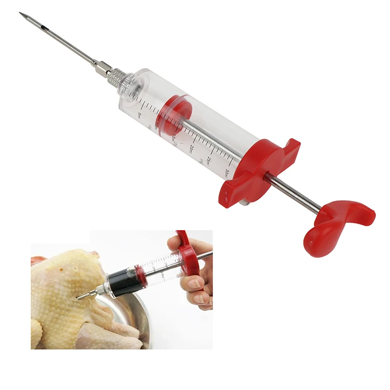 Meat-Injector-Syringe-With-5-Marinade-Injector-Needles-For-BBQ-Grill ...