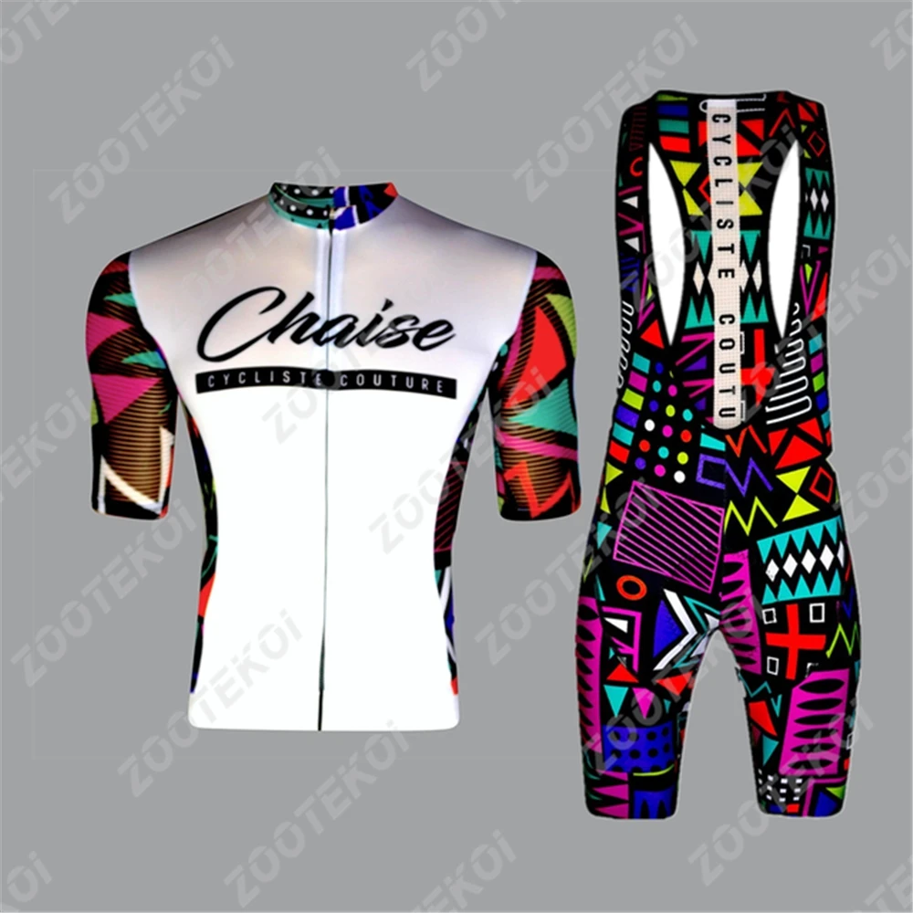 Chaise Pro Team Jersey Set Mens Cycling Clothing Short Sleeve Kit Race ...
