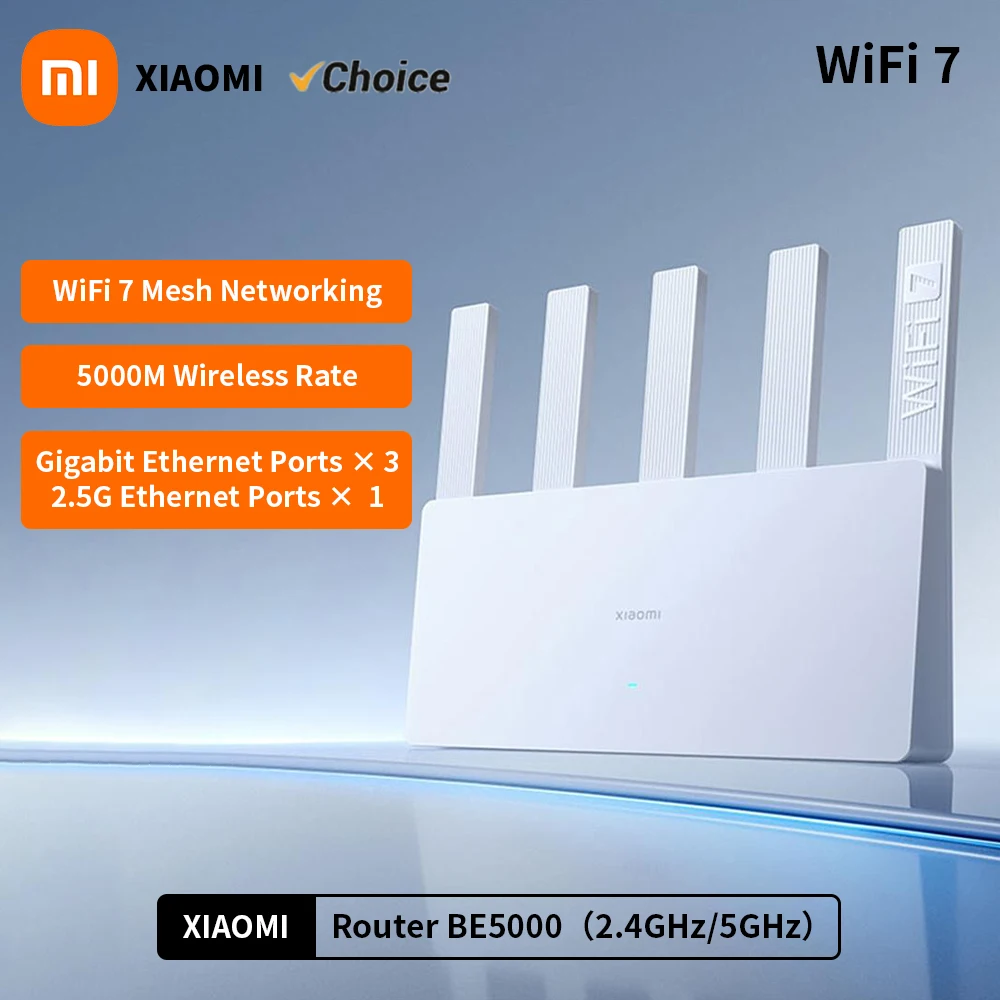 2024-New-Xiaomi-Router-BE5000-Wi-Fi-7-5000M-Level-2-5G-Network-Port ...