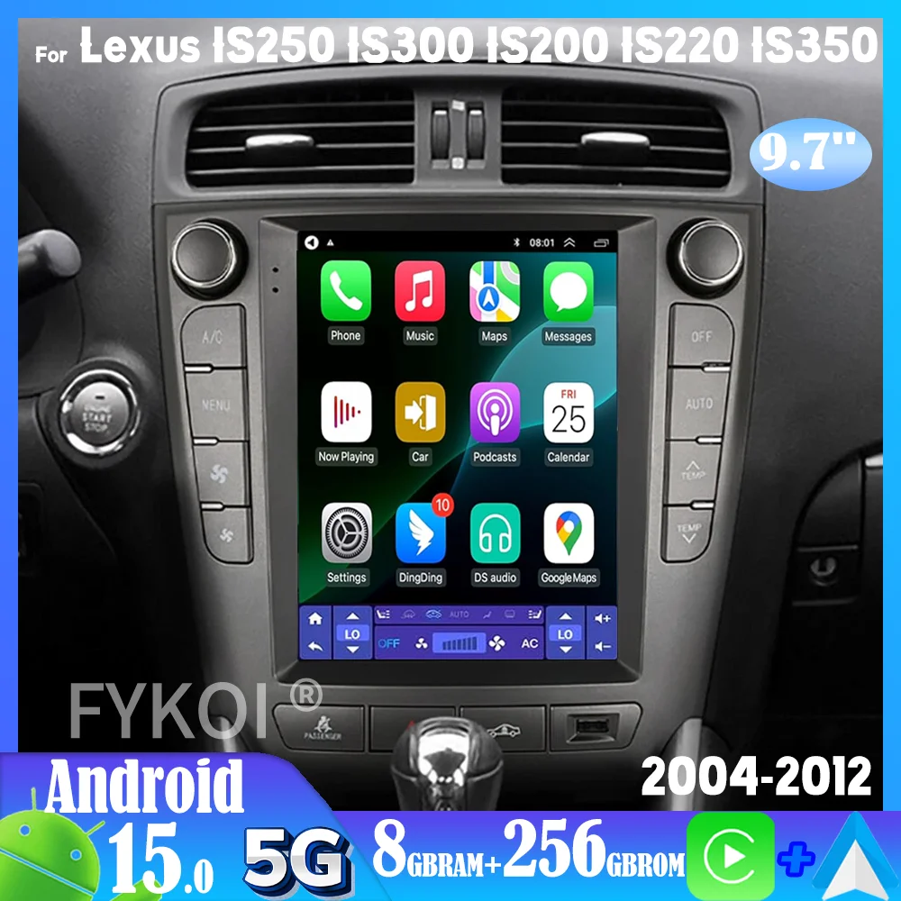 Android 15 For Lexus IS250 IS300 IS200 IS220 IS350 2004-2012 Car Radio ...
