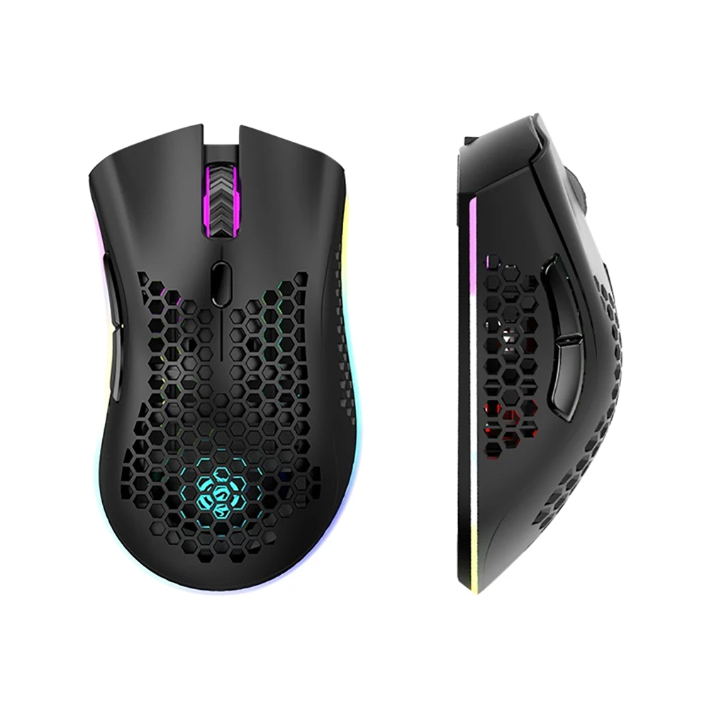 Новая перезаряжаемая игровая мышь BM600, USB 2,4G, беспроводная RGB ...