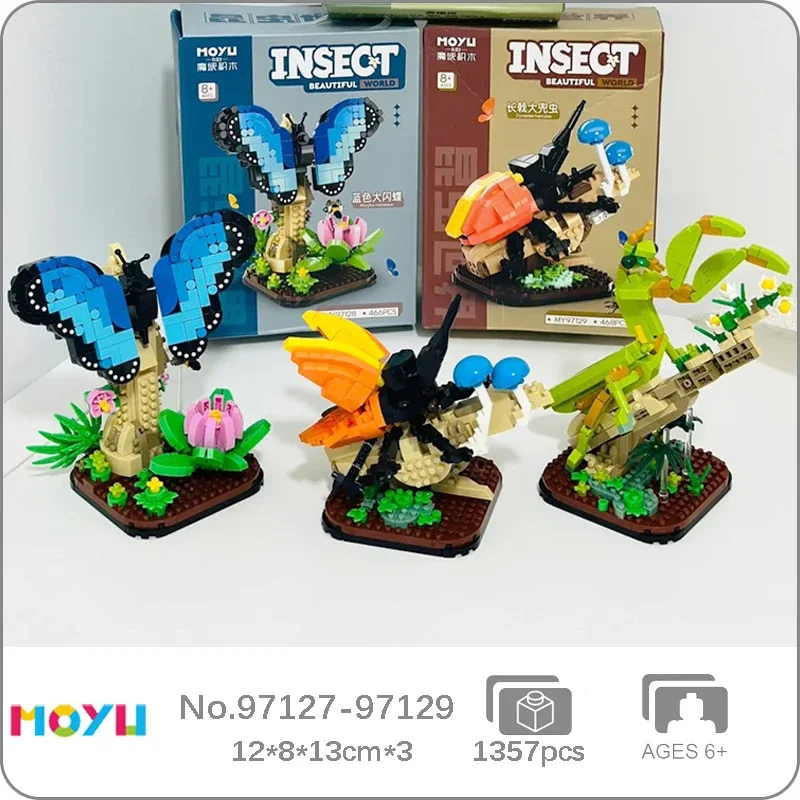 Moyu-Animal-World-Mantis-Butterfly-Unicorn-Beetle-Insect-Bee-Pet-Doll ...