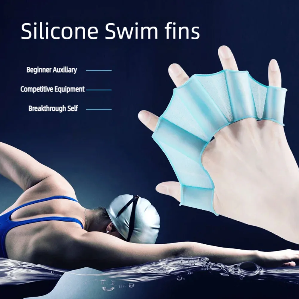 Silicone Swimming Fins Flipper Men Women Child Swim Pool Sport ...