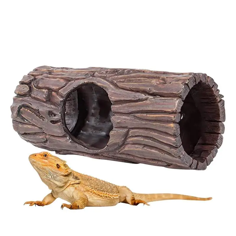 Reptile Hiding Cave Reptile Basking Hide Habitat Decoration Ornament ...