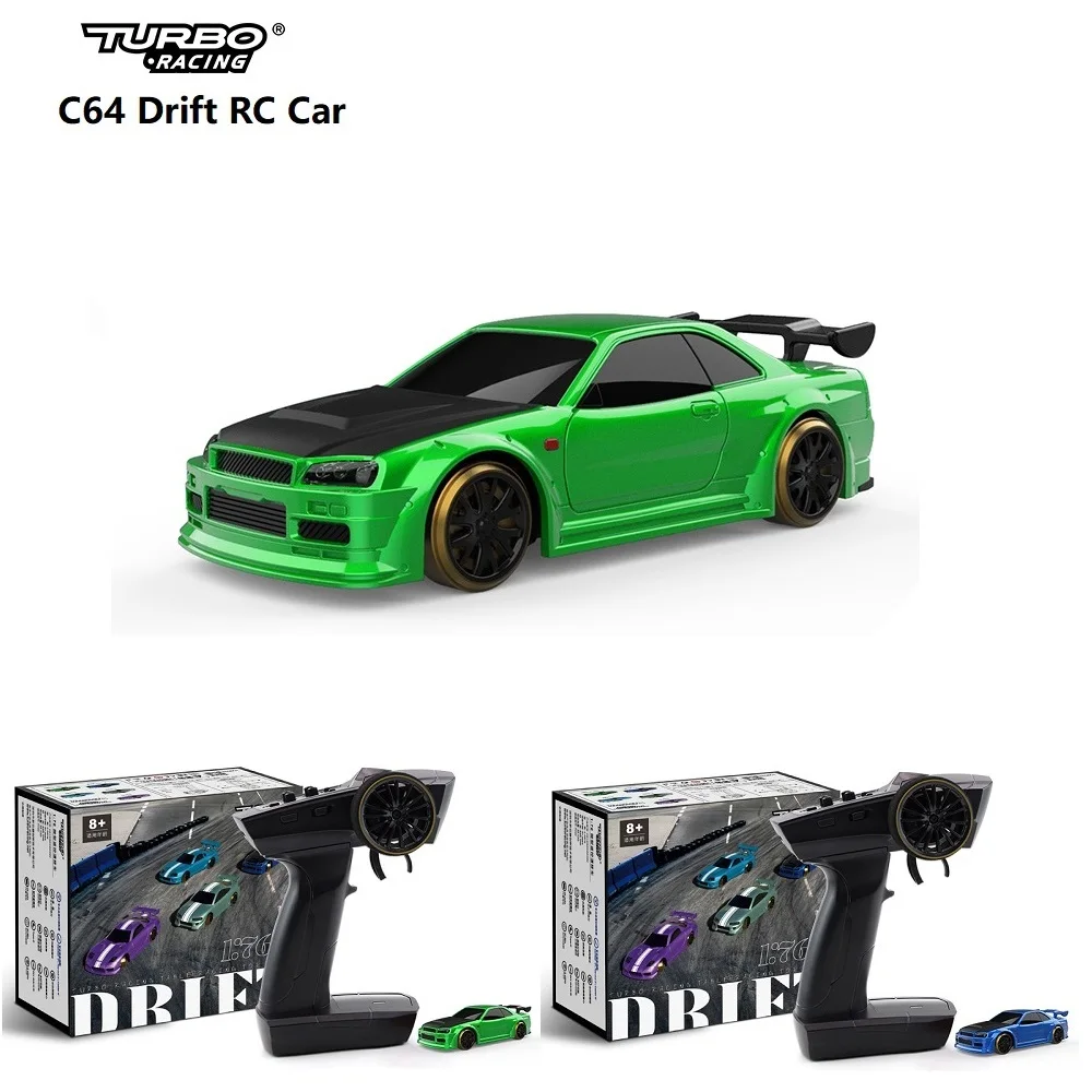 1-76-RC-Remote-Control-Drift-Car-Turbo-Racing-C64-mini-Vehicle-With ...