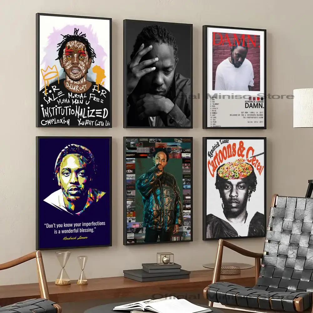 P-ster-autoadhesivo-de-Anime-Kendrick-Lamar-pegatina-de-papel ...