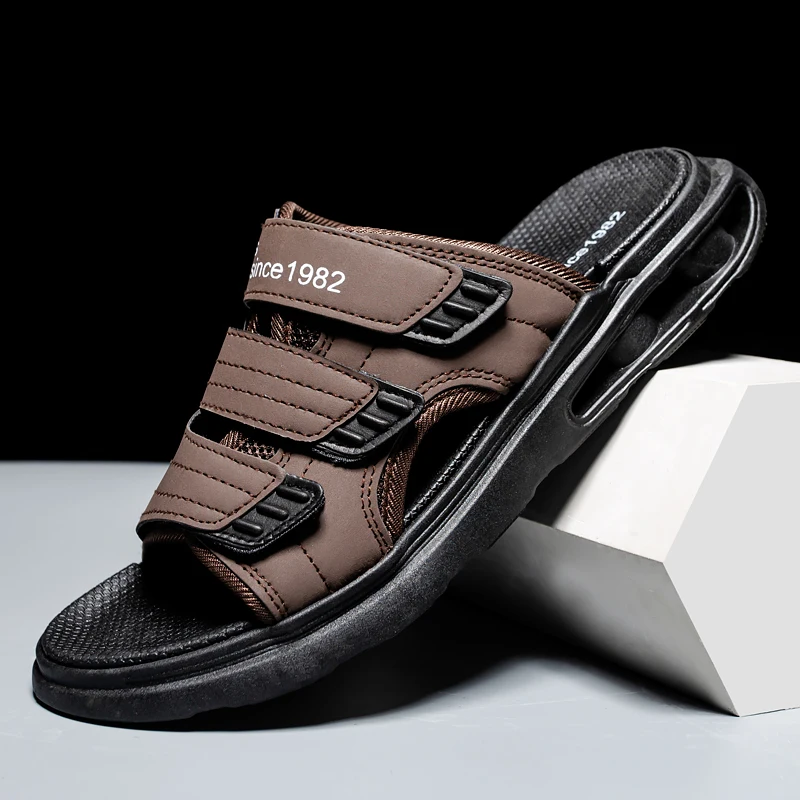 Fashion Men Slippers Soft Indoor Home Slides Male Non-slip Summer ...