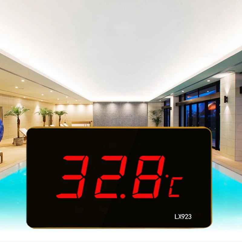 10 Inch Pool Thermometer With LED Display& Waterproof Probe Thermometer ...