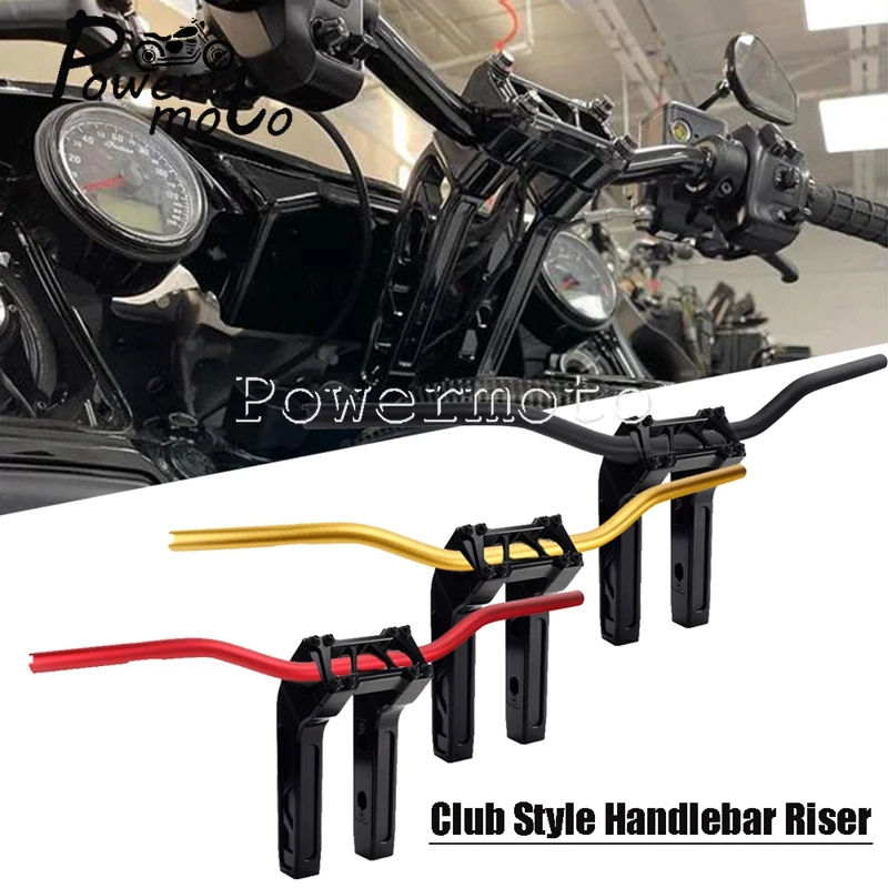 For-Harley-Dyna-Low-Rider-Street-Bob-Pullback-Back-Handlebar-Riser-Kit ...