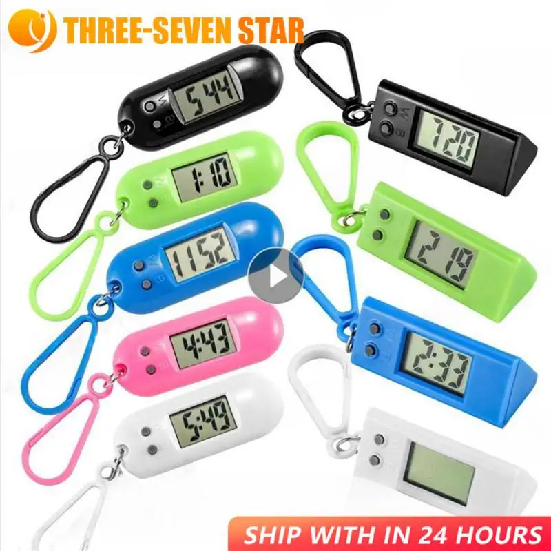 Mini Keychain Electronic 2 Digital Hanging Electronic Time Table Watch ...