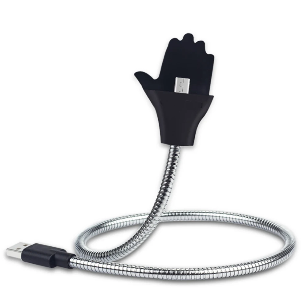 Sindvor-Lazy-Flexible-USB-Cable-Stand-Data-Cable-Car-Charger-Holder-For ...