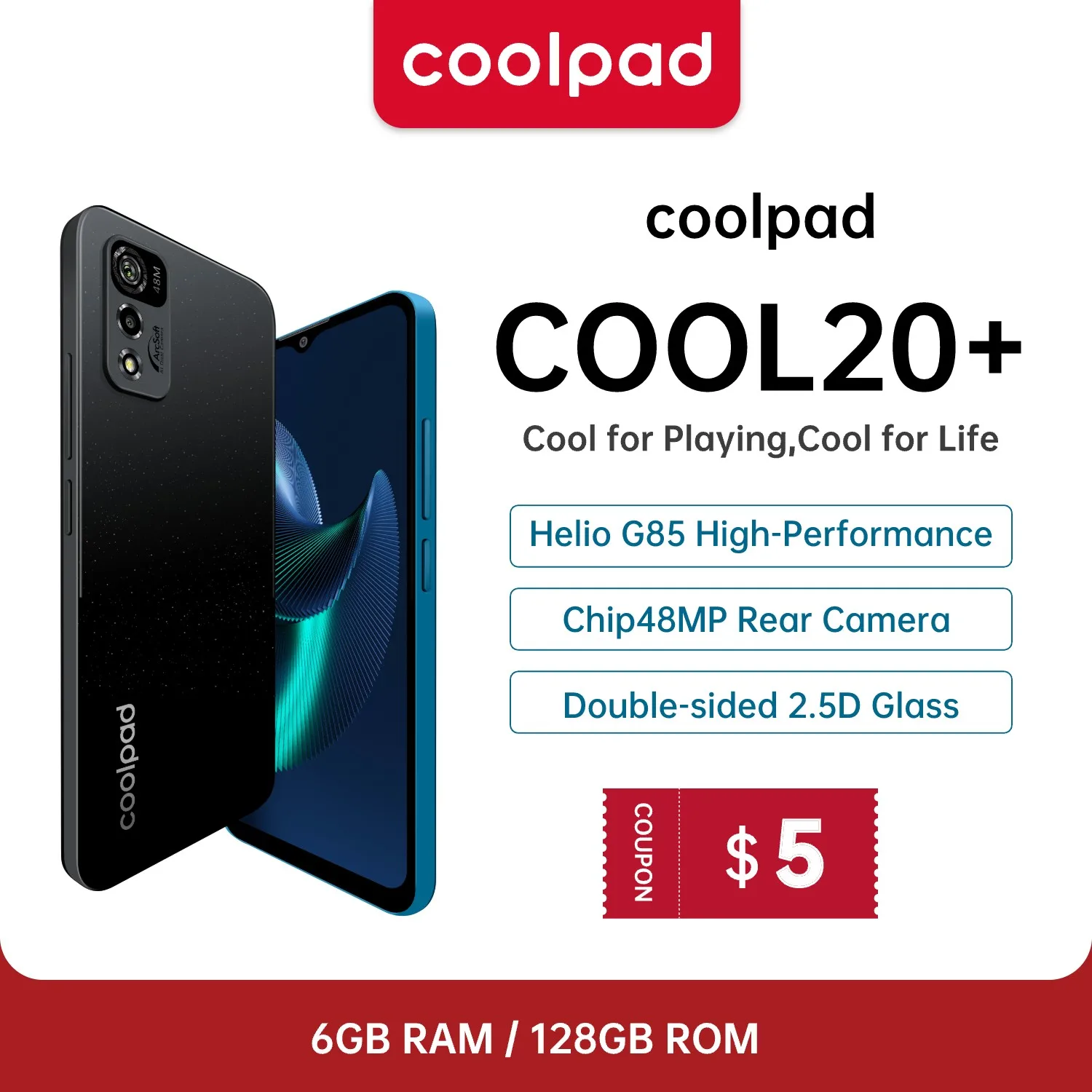 NEW-Coolpad-COOL-20-Smartphone-Android-Helio-G85-4GB-64GB-48MP-Triple-Camera-4500mAh-Battery ...