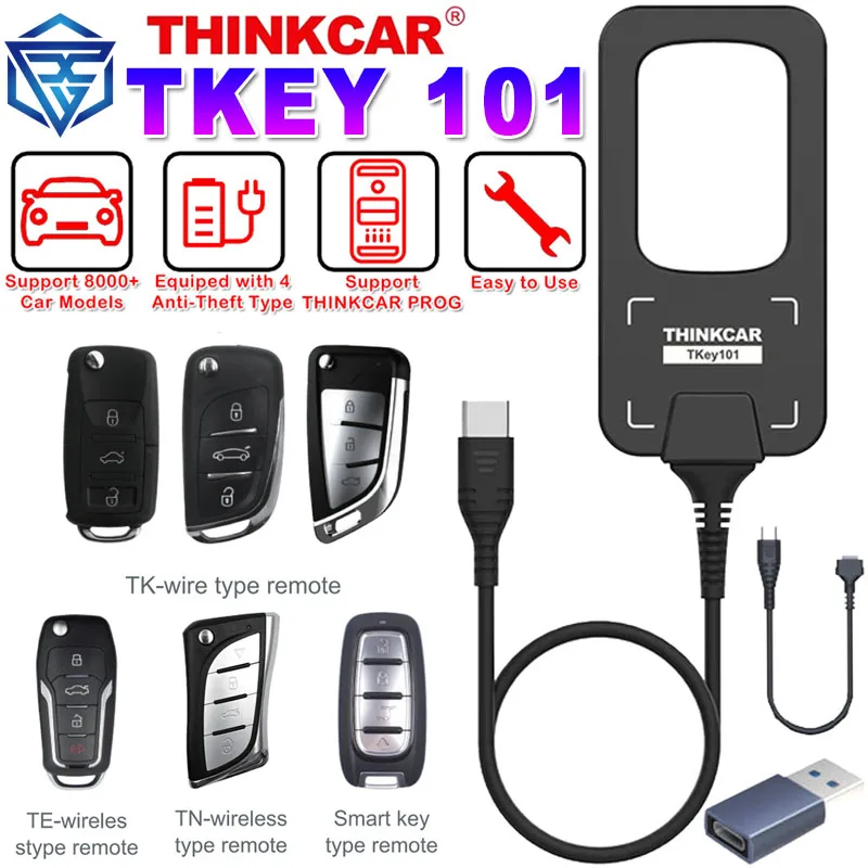 THINKCAR-TKEY-101-Universal-Car-Key-Programmer-Equipment-with-6-Unit ...