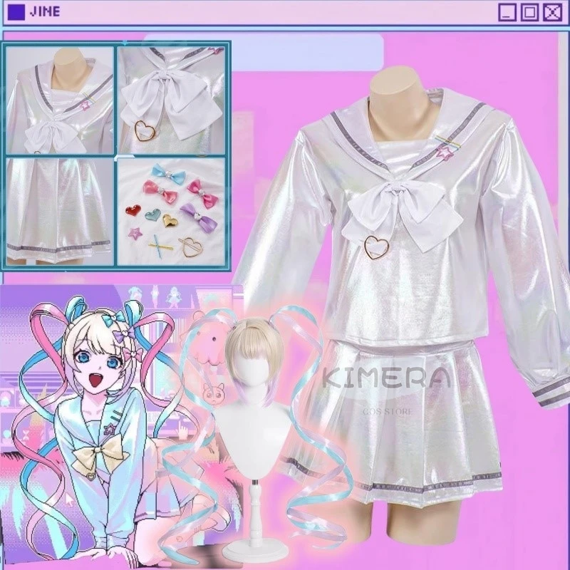Game-Needy-Girl-Overdose-Cosplay-Costume-Wig-Anime-JK-Uniform-Leather ...