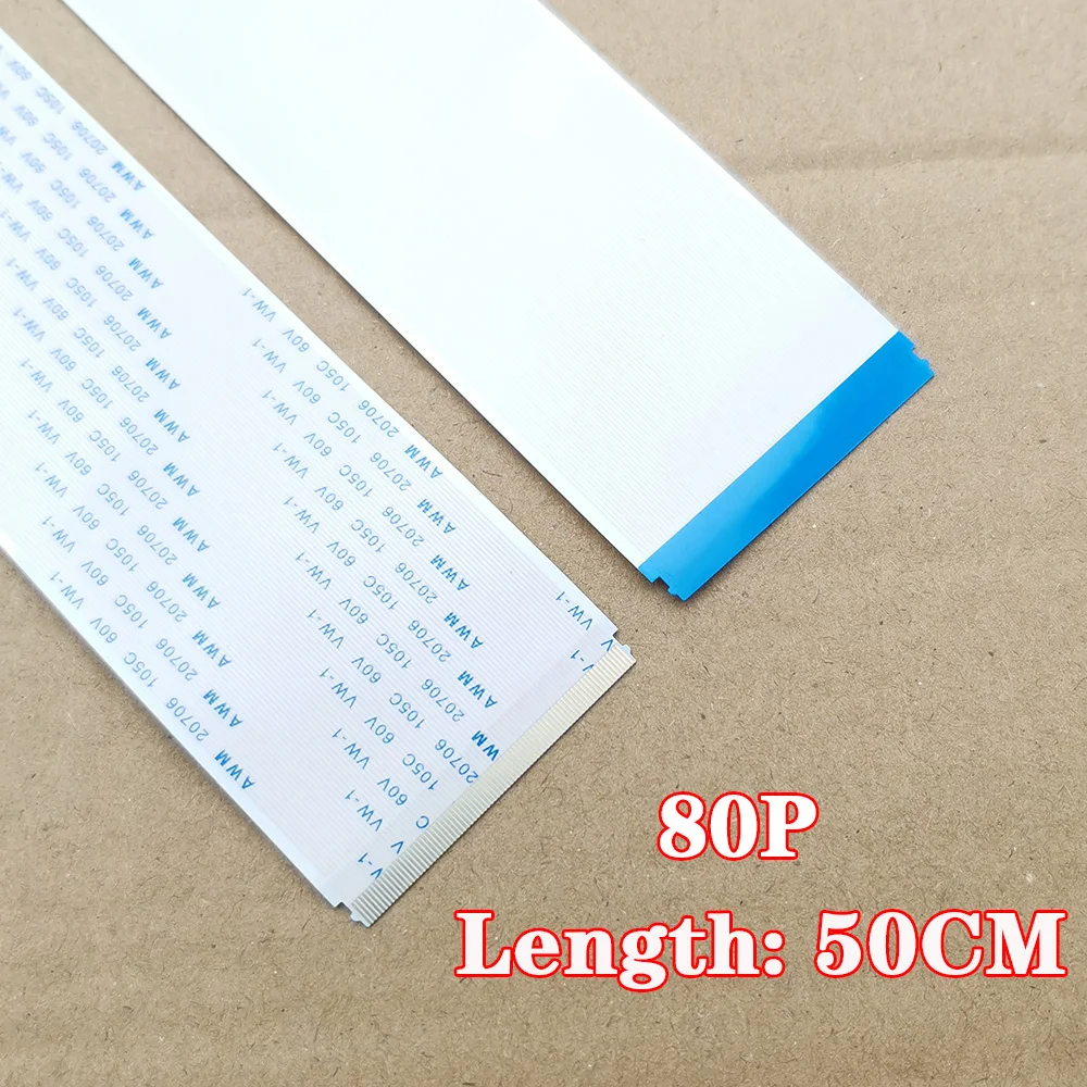 1-10pcs 80Pin AWM 20706 105C 60V VW-1 FFC Ribbon Cable 80Pin 50CM Logic ...