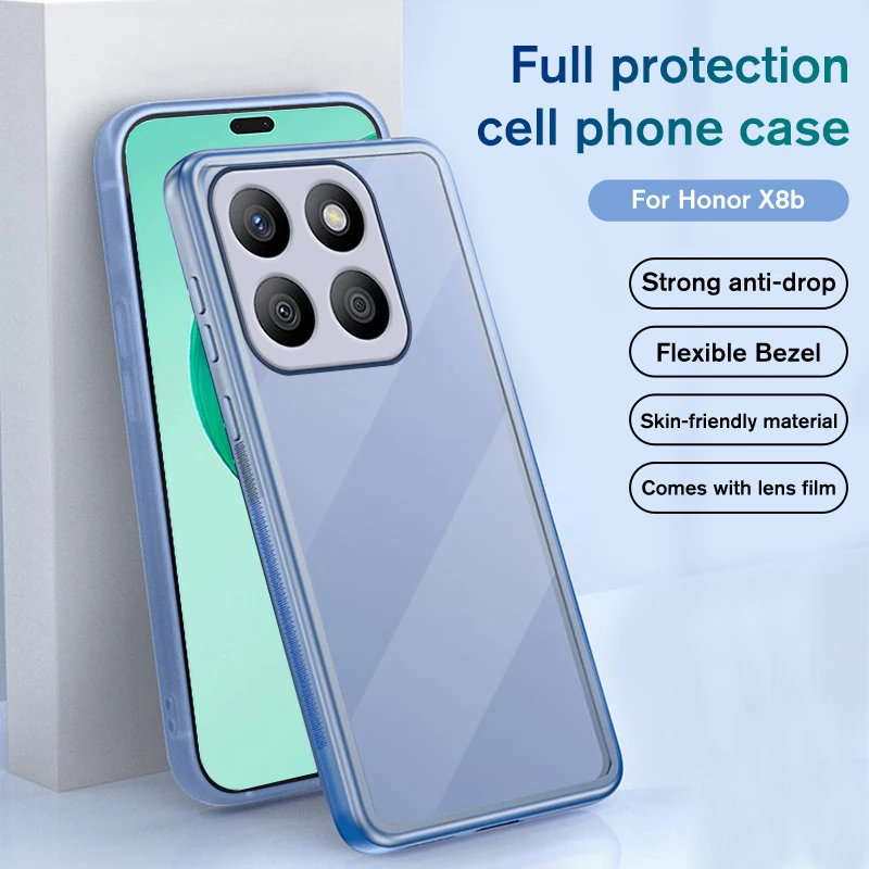 Honar-X8b-4G-Back-Shell-Plating-Protective-Lens-Soft-Silicone-Clear ...