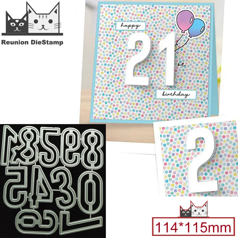 3D-Stereo-Effect-0-9-Arabic-Numerals-Left-fold-Numbers-Metal-Cutting ...