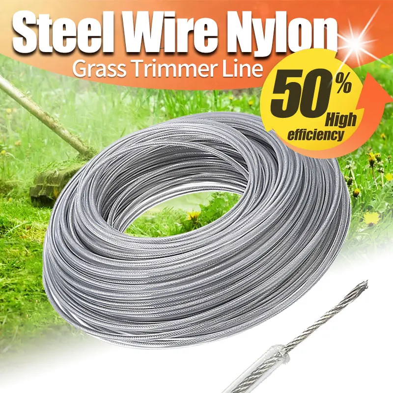 INDEL-Steel-Wire-Nylon-Grass-Trimmer-Line-3-0-5M-10M-Brushcutter ...