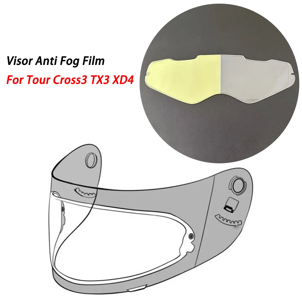 Visor inserts Film Anti Fog Motorcycle Helmet for Tour Cross3 TX3 XD4 ...