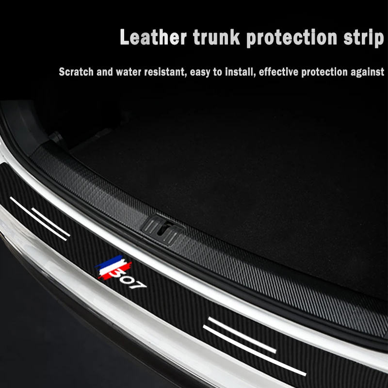 Carbon-Fiber-Car-Rear-Trunk-Bumper-Sticker-Anti-Scratch-Anti-Collision ...