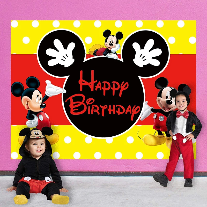 Mickey Mouse Birthday Backdrop