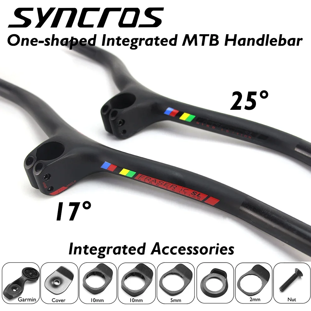 Syncros-MTB-Bicycle-Integrated-Carbon-Fiber-Handlebar-With-Stem-FRASER ...