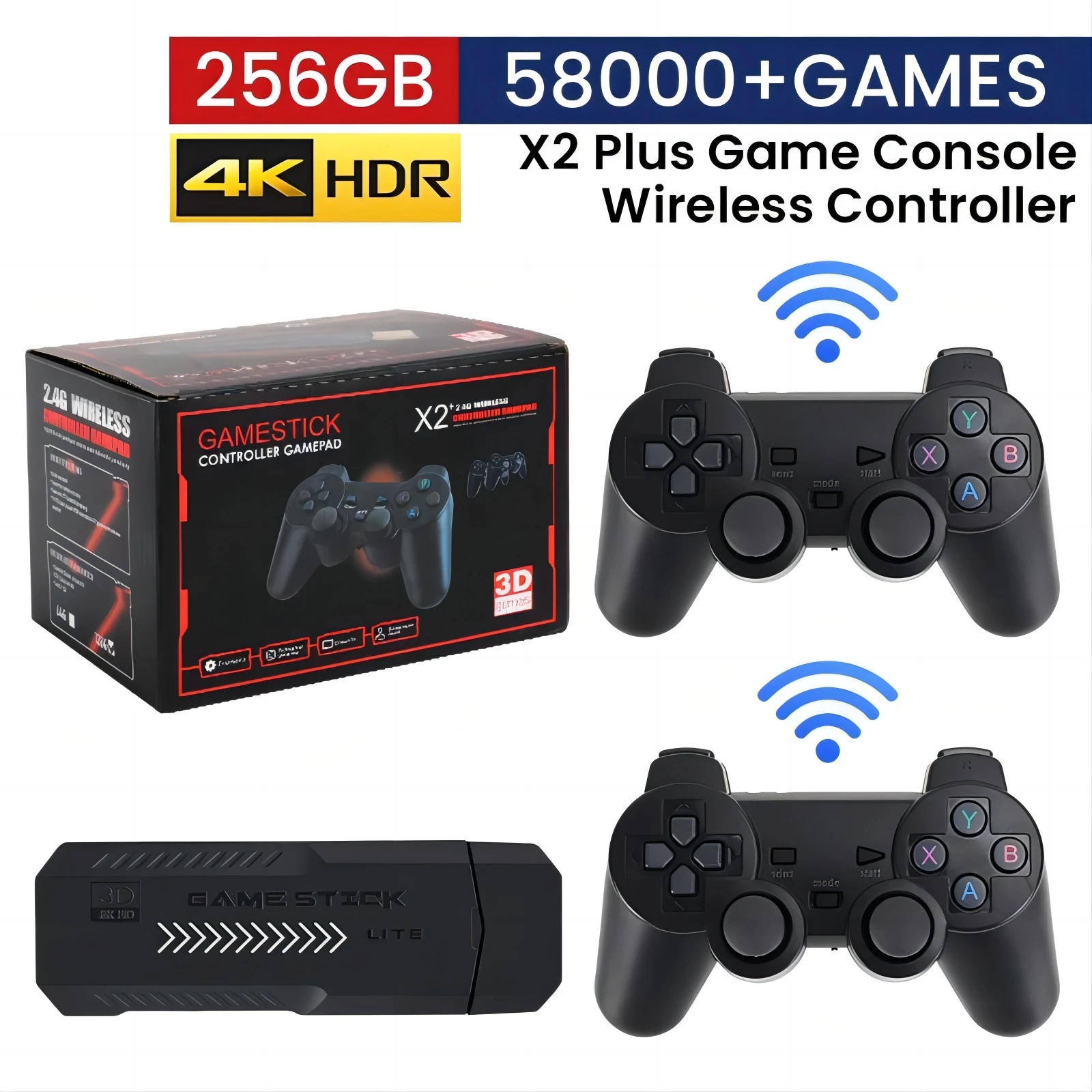 Consola-de-videojuegos-X2-Plus-mando-inal-mbrico-doble-4K-HD-2-4G-para ...