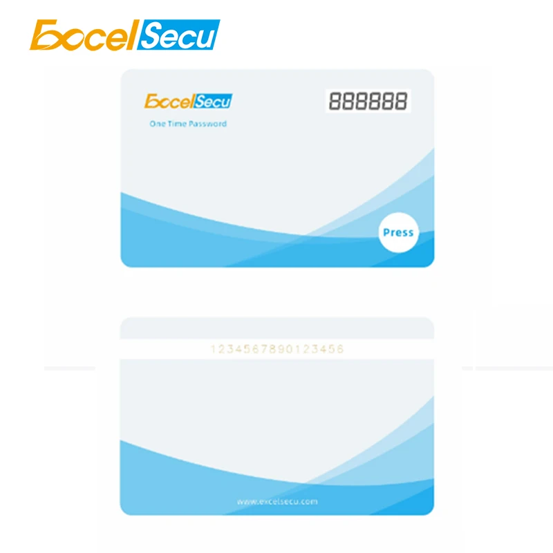 Excelsecu Otp E-ink Display Smart Card Senha Única Pagamento De ...