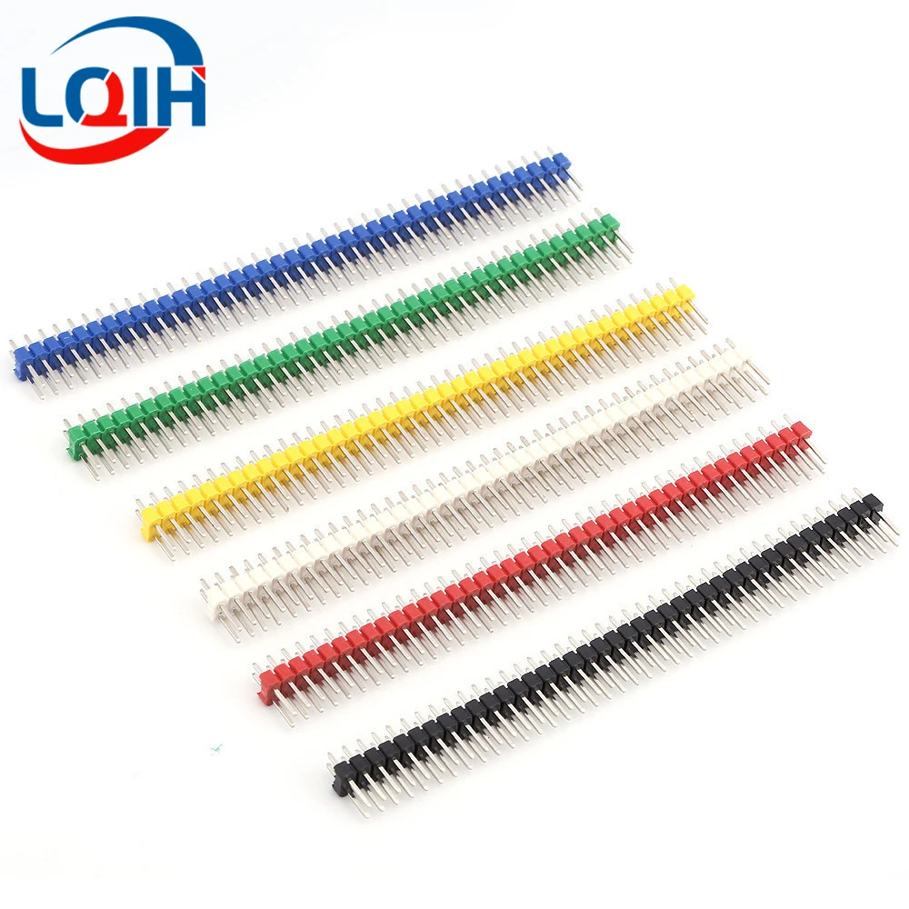 5PCS 2*40 Pin Breakable Pin Header 2.54mm Double Row Male Header ...