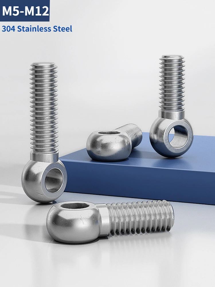 M5-M6-M8-M10-M12-304-Stainless-Steel-Ring-Link-Bolt-Fisheye-Eye-Slip ...